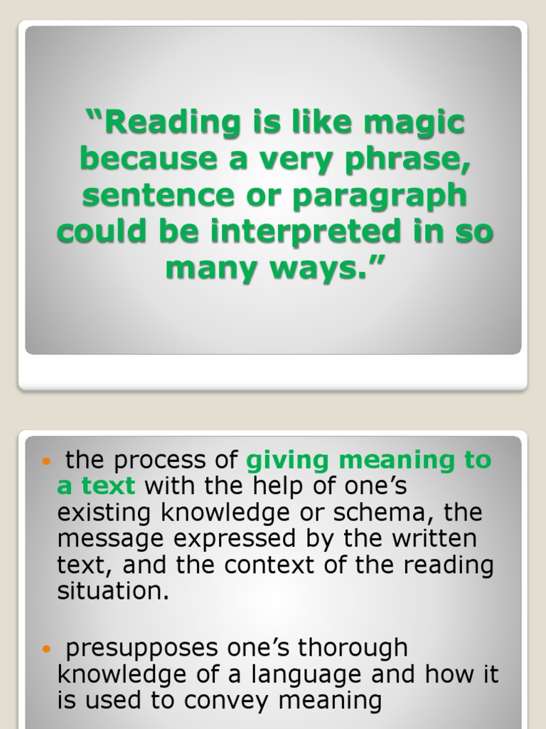 Properties and Patterns in Reading and Writing (Reviewer) | PDF ...