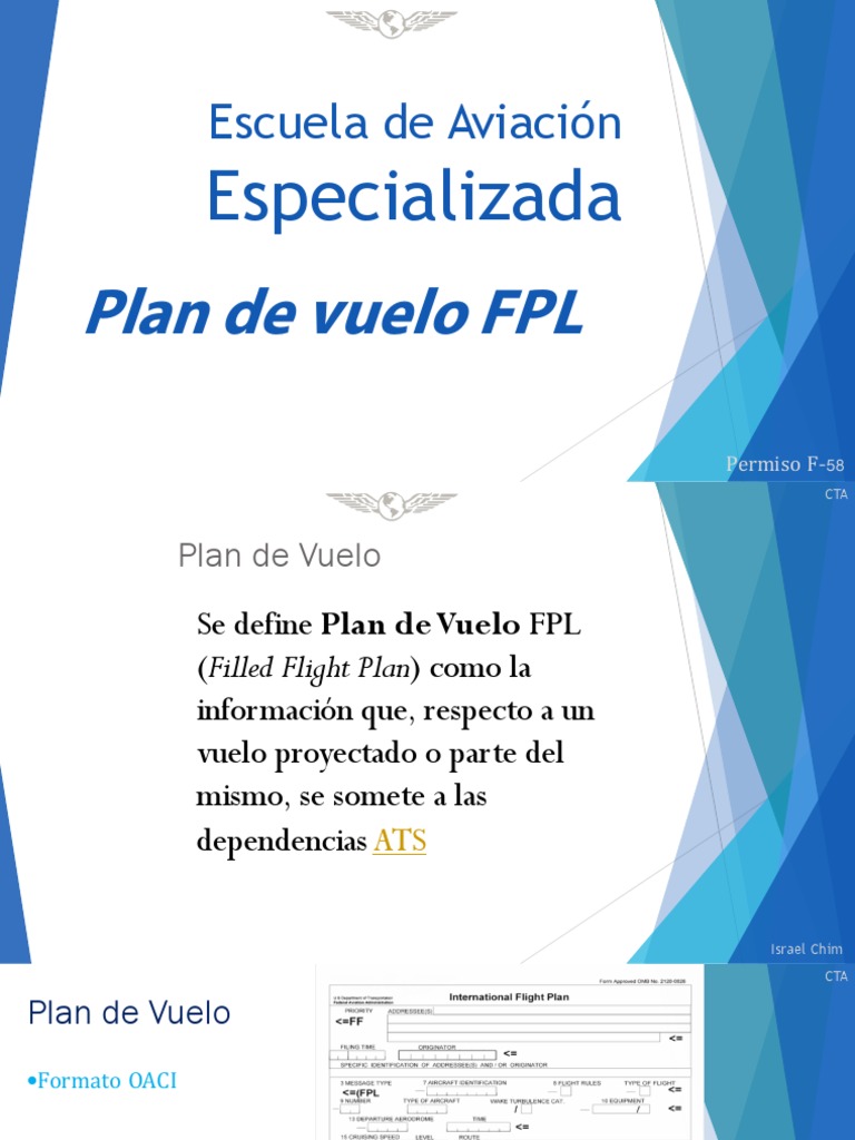 Guía Completa del Plan de Vuelo FPL | PDF | Aviación | Ingeniería ...