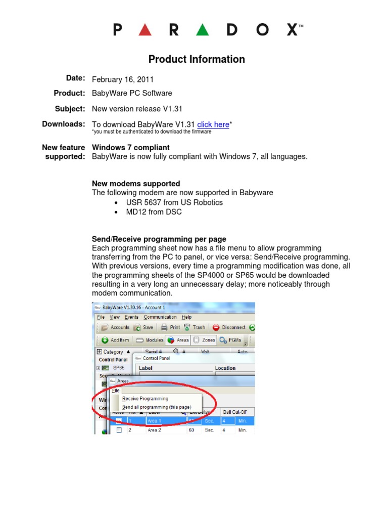 BabyWare V1.31 | PDF | Password | Windows 7
