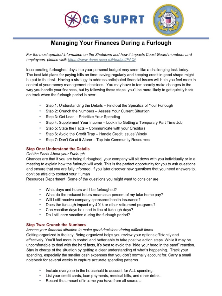 Managing Furlough | PDF | United States Economic Policy | United States ...