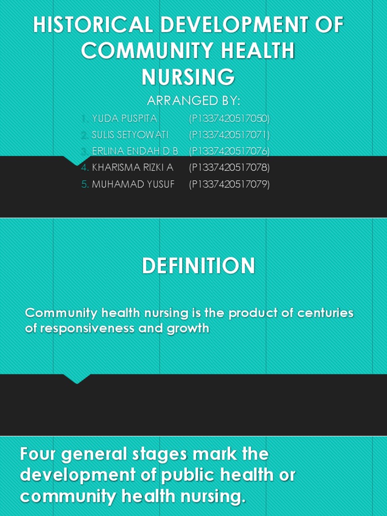 Historical Development of Community Health | PDF | Causality | Nursing