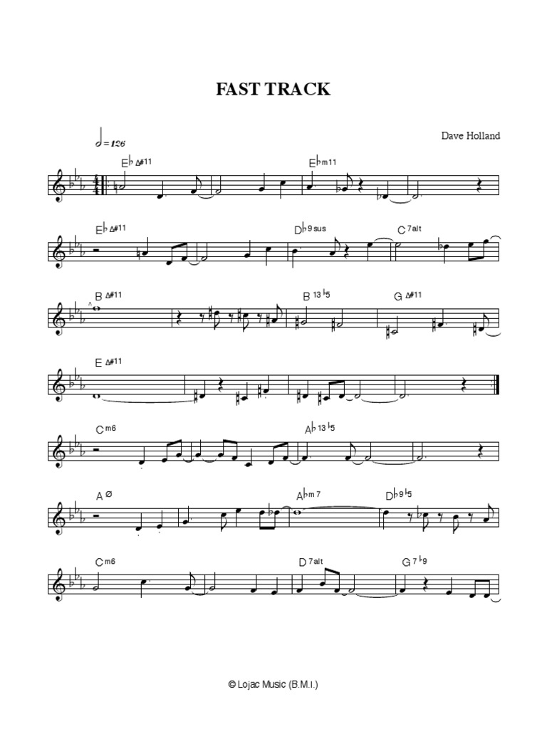 Fast Track Leadsheet PDF | PDF
