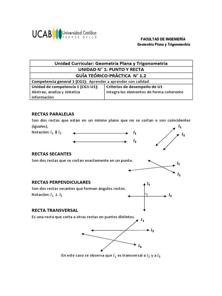 Propiedades de las rectas paralelas cortadas por una recta transversal ...