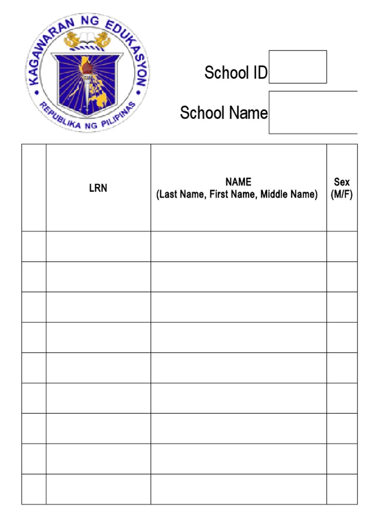 School Forms (SFS) Excel Files | Download Free PDF | Teachers | Curriculum
