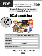 Prueba diagnóstica-MATEMÁTICA-6to Primaria-2025 | PDF