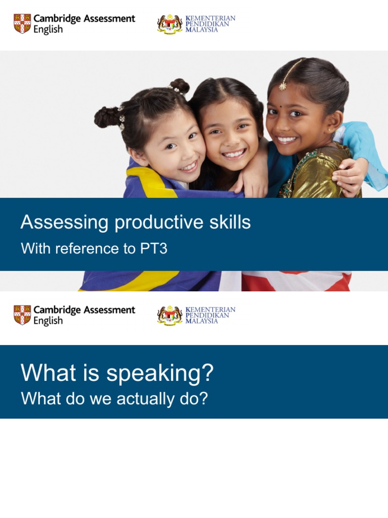 PT3 Speaking and Writing Assessment Guide | PDF | Test (Assessment ...