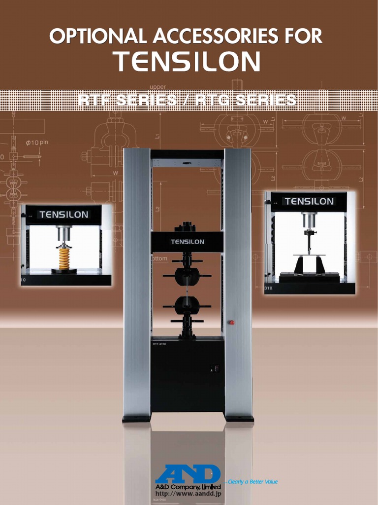 Tensilon Accessories | PDF | Machines | Screw