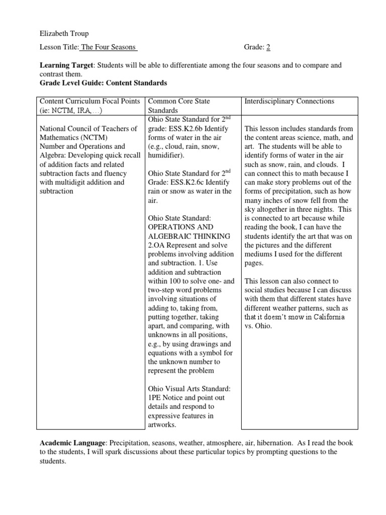 Big Book Lesson Plan | PDF | National Council Of Teachers Of ...
