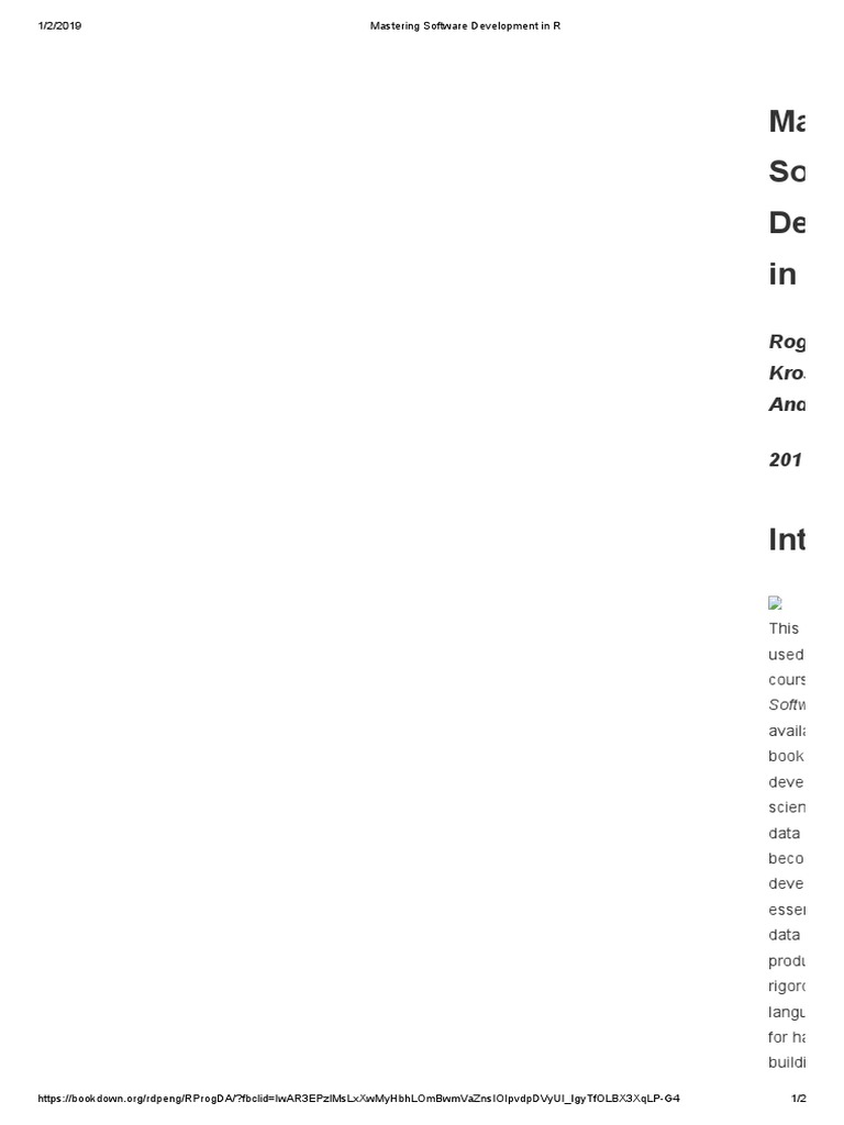 Master R Software Development | PDF | Software | Computing And ...