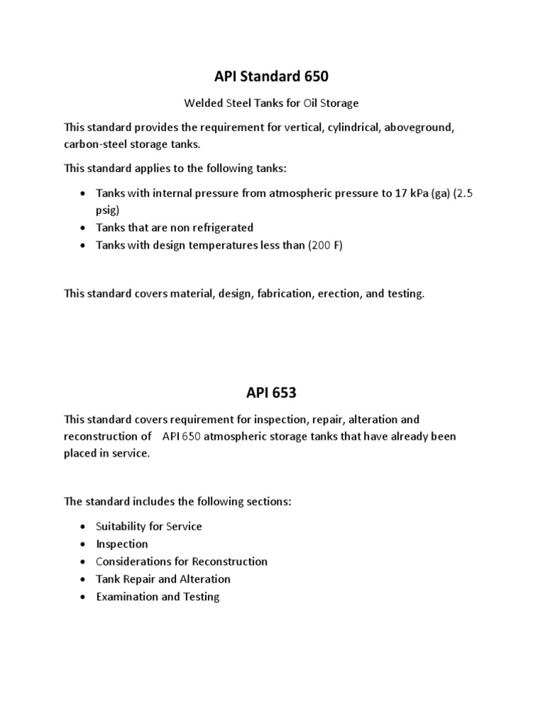 API Standard 650 | Download Free PDF | Buoyancy | Stress (Mechanics)