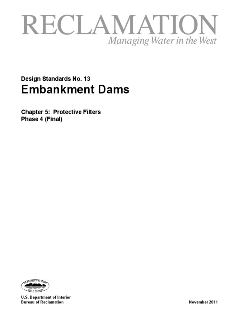 Embankment Dam Filter Design | PDF | Dam | Drainage