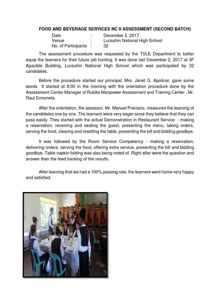 Sample of Accomplishment Report | PDF