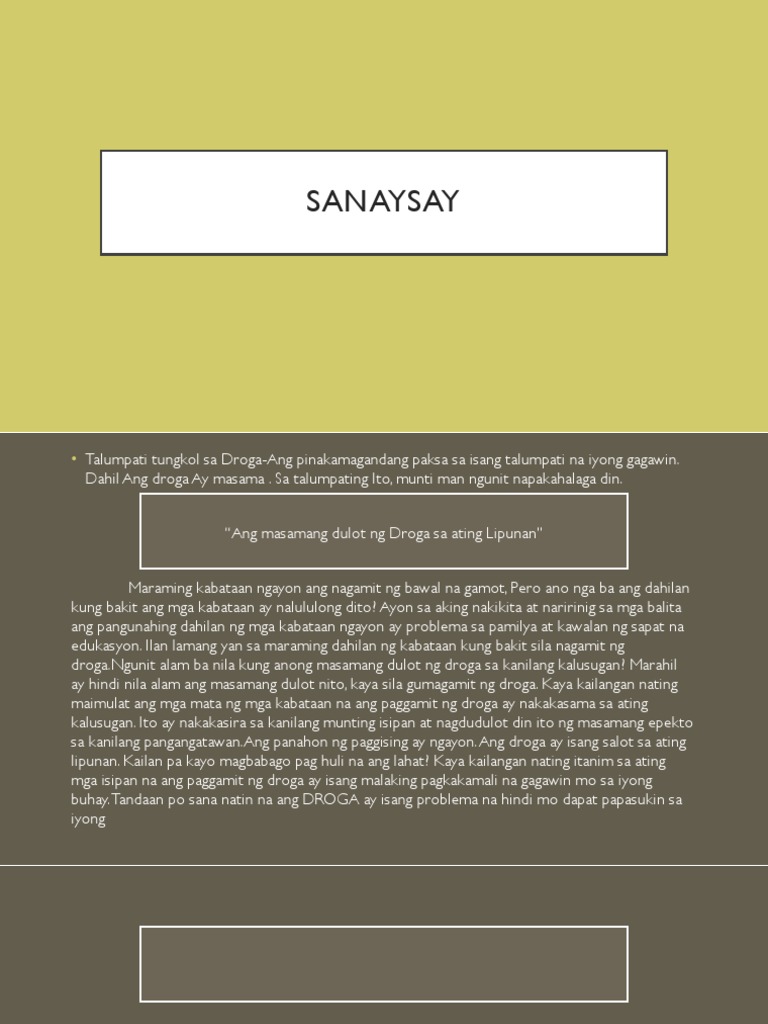 SANAYSAY | PDF