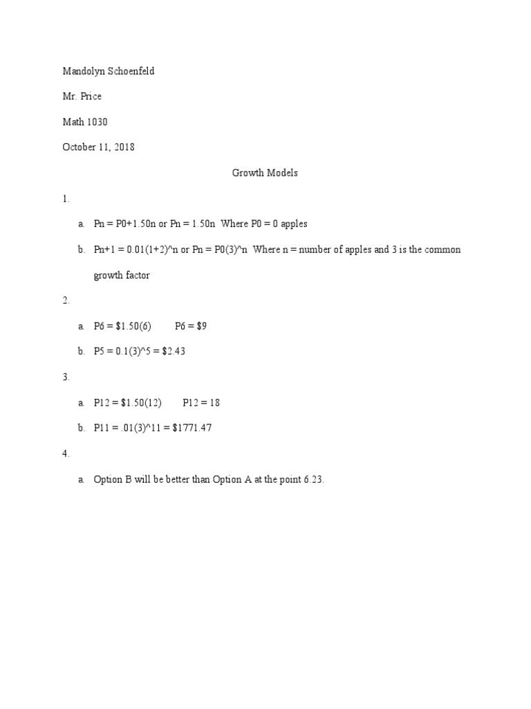 Understanding Growth Factors in Math | PDF