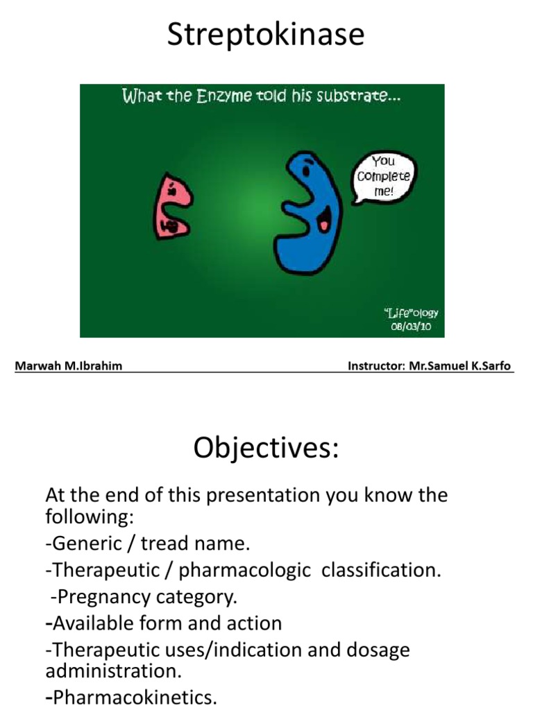 Streptokinase | PDF | Thrombosis | Intravenous Therapy
