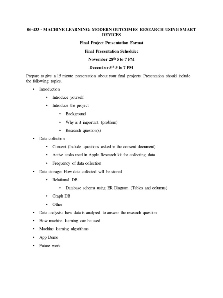 Final Project Presentation | PDF