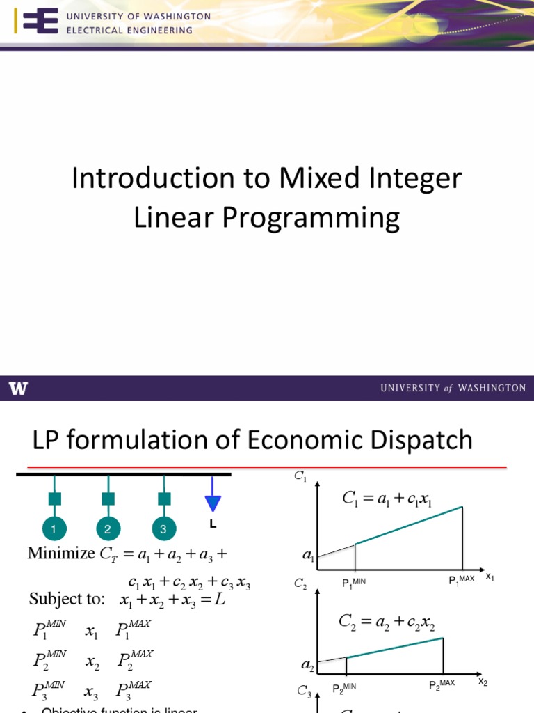 05b-UC Using MILP | PDF | Linear Programming | Mathematical Optimization