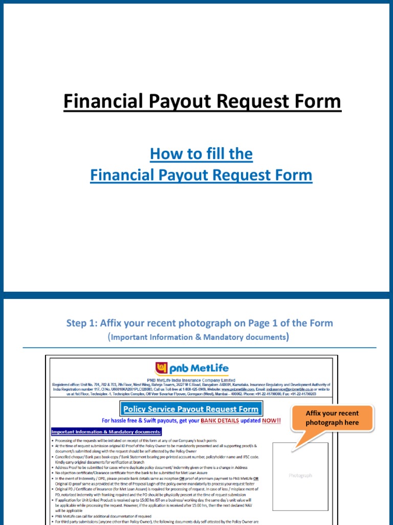 Financial Payout Request Form - Updated - tcm47-63340 | PDF | Cheque ...
