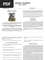 Fil7 Q2 Aral7 Comic Book Brochure | PDF