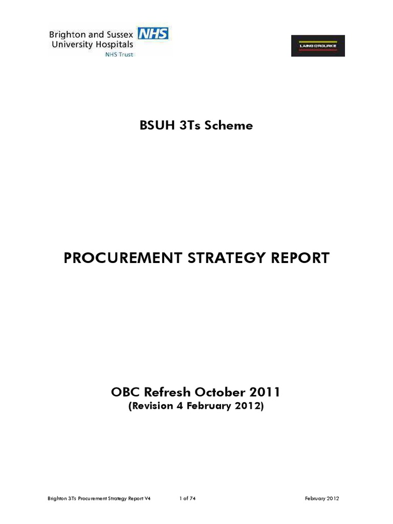 58 3Ts Procurement Strategy Paper 2 | PDF | Procurement | Supply Chain