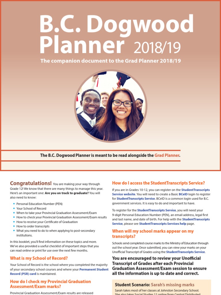 BC Dogwood Planner Eng | PDF | High School Diploma | Students