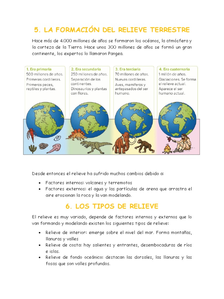 La Formación Del Relieve | PDF