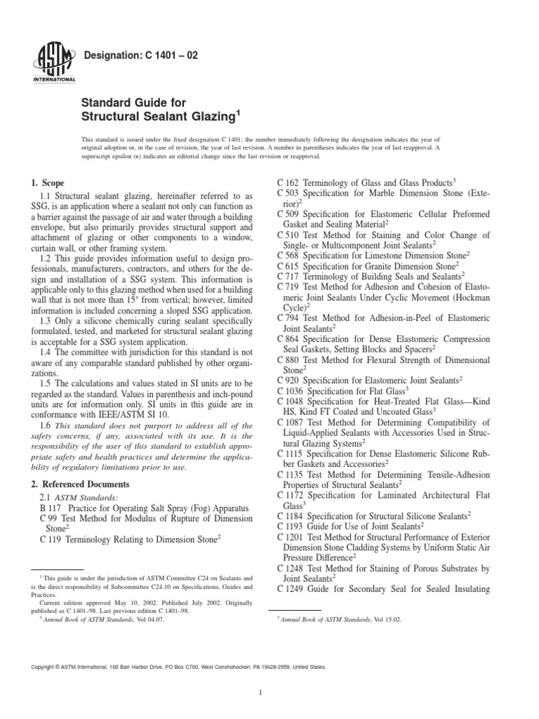 ASTM C1036-06 | Glasses | Structural Load
