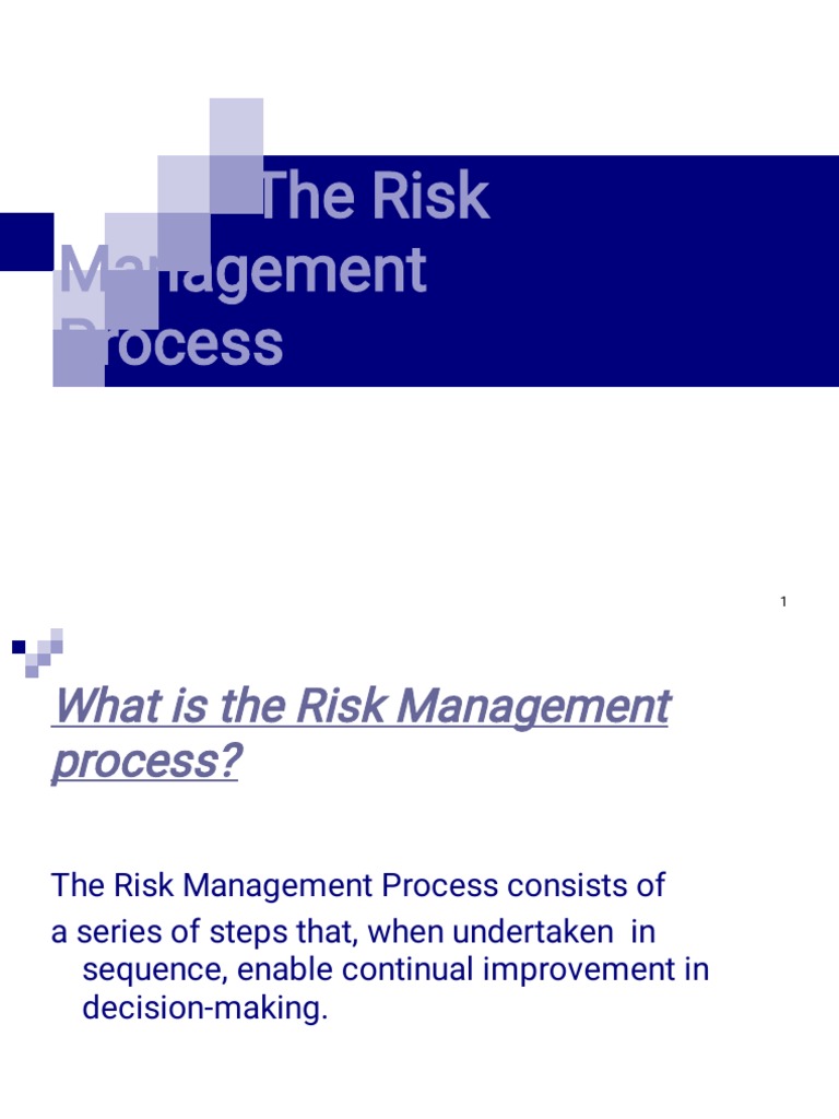 Risk Management Process | PDF | Risk | Risk Management