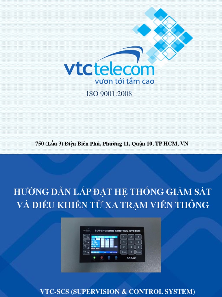 Huong Dan Lap Dat Canh Bao Giam Sat Tram VTC Telecom | PDF
