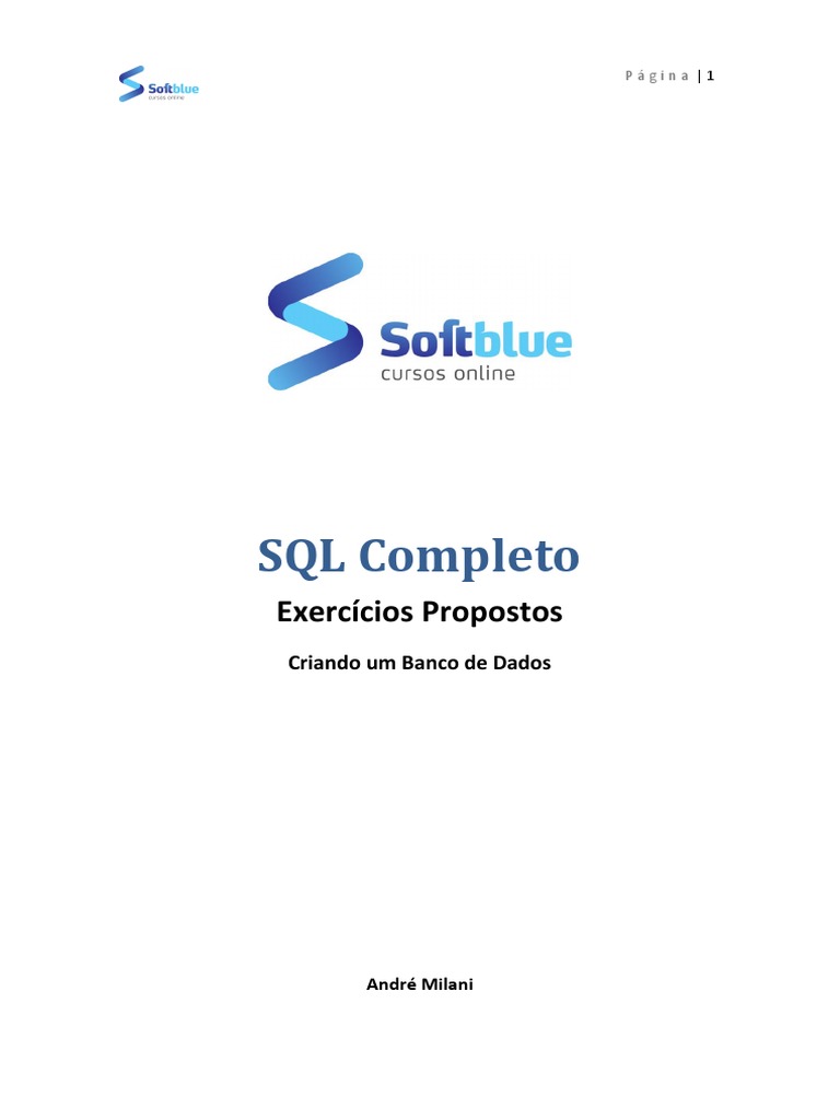 Exercícios Propostos SQL | PDF