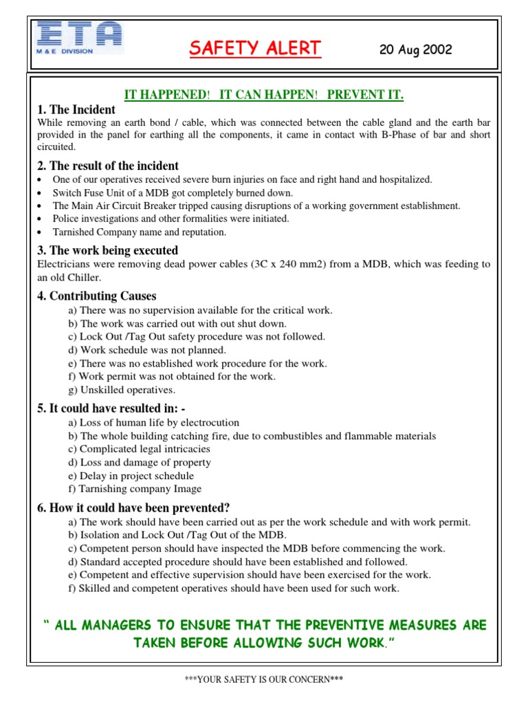 Alert Bank Accident | PDF | Prevention | Safety