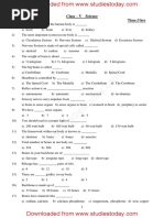 Class 4 Question Paper Science Set 1 | PDF | Water | Natural Environment