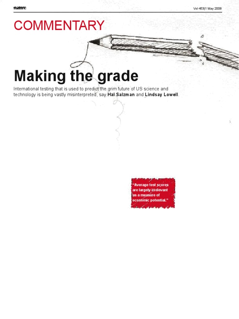 Making The Grade: Commentary | PDF | Programme For International ...