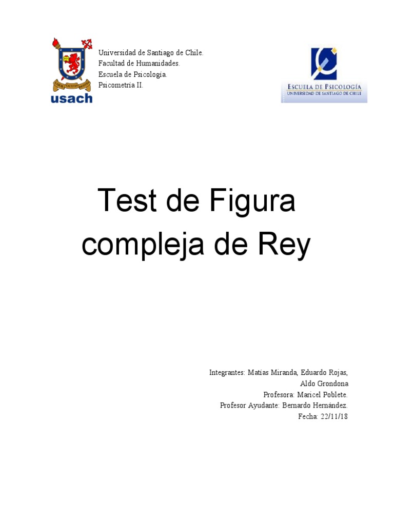 Test de Figura Compleja de Rey: Evaluación de Percepción y Memoria ...
