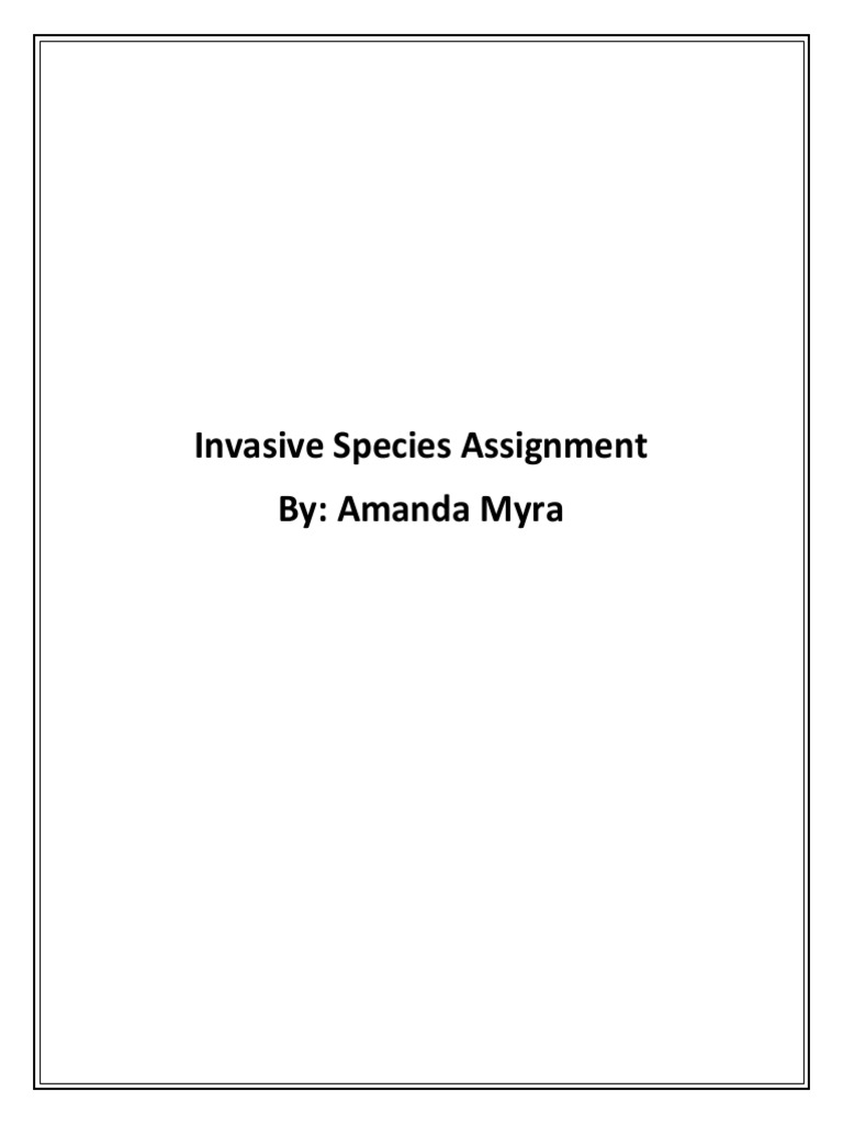 Invasive Species Assignment | PDF | Invasive Species | Trees