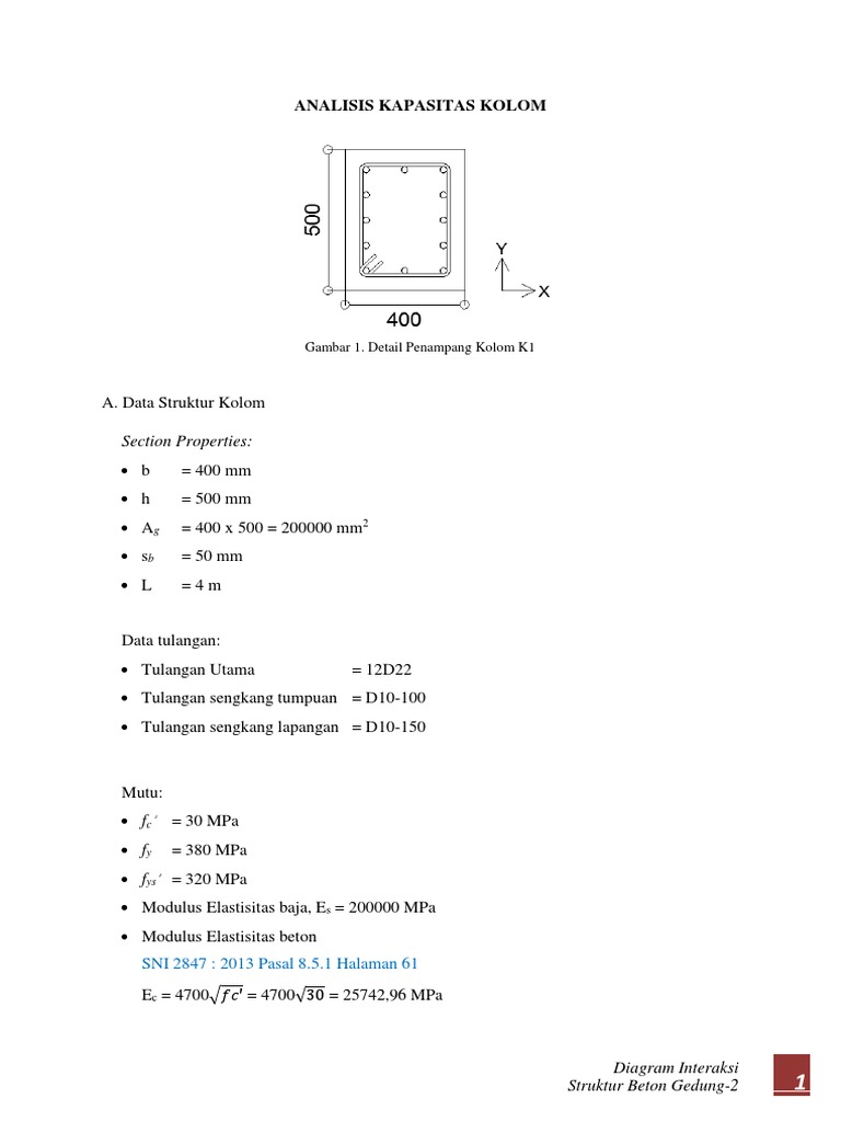 Diagram Interaksi Kolom | PDF