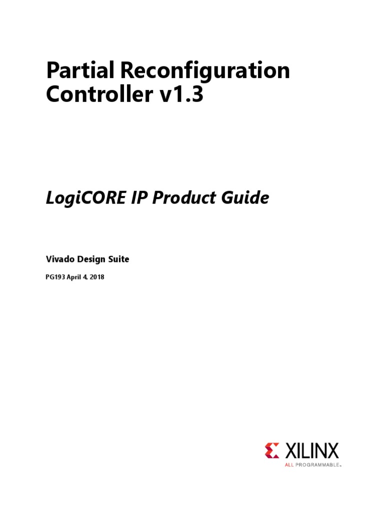 Pg193 Partial Reconfiguration Controller Pdf Network Socket Data