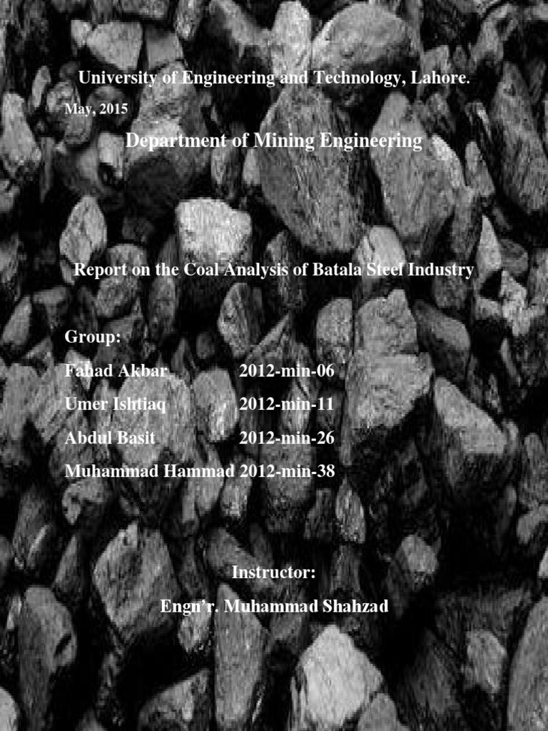 Coal Analysis Report for Batala Steel | PDF | Bituminous Coal | Coal