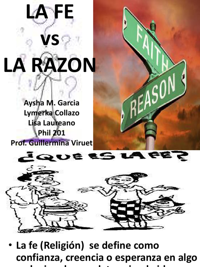 La Fe Vs La Razon | PDF | Fe | Agustín De Hipopótamo