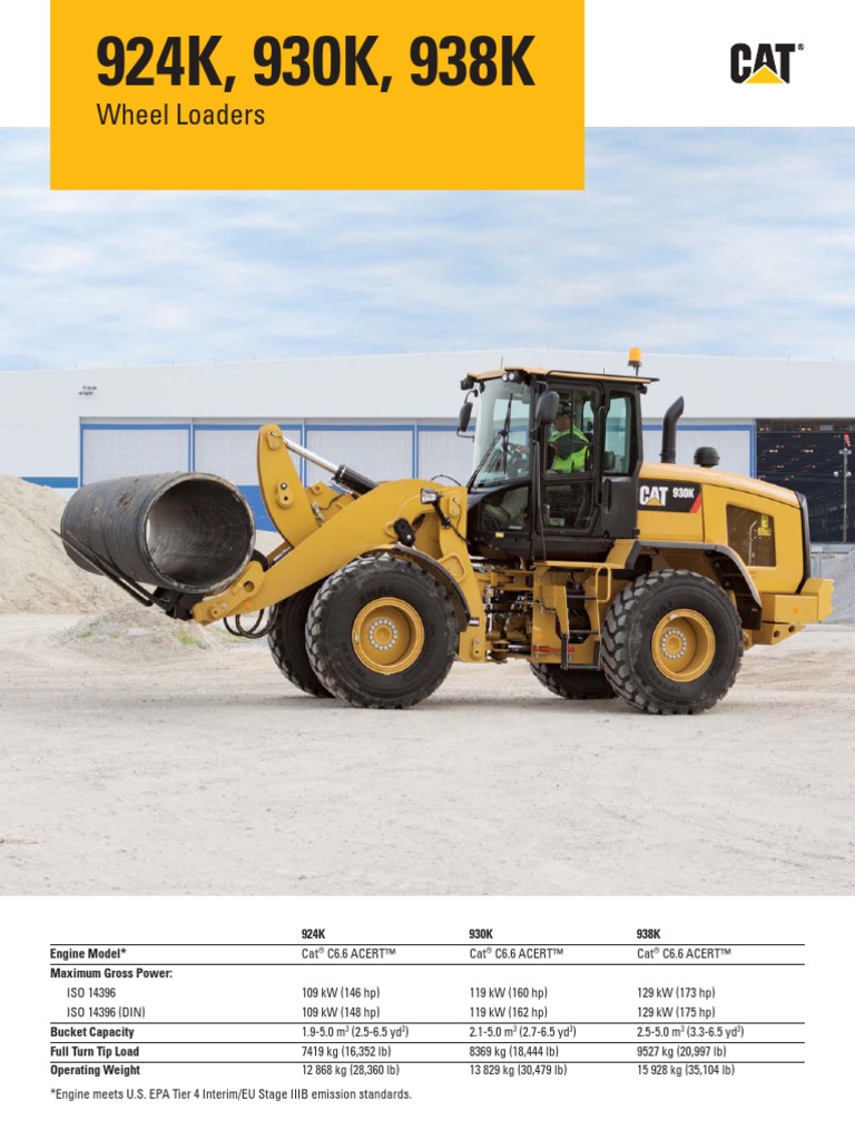 Catalogo 924K, 928K, 938K PDF | PDF | Horsepower | Loader (Equipment)