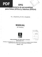 EPQ-J Cuadernillo | PDF