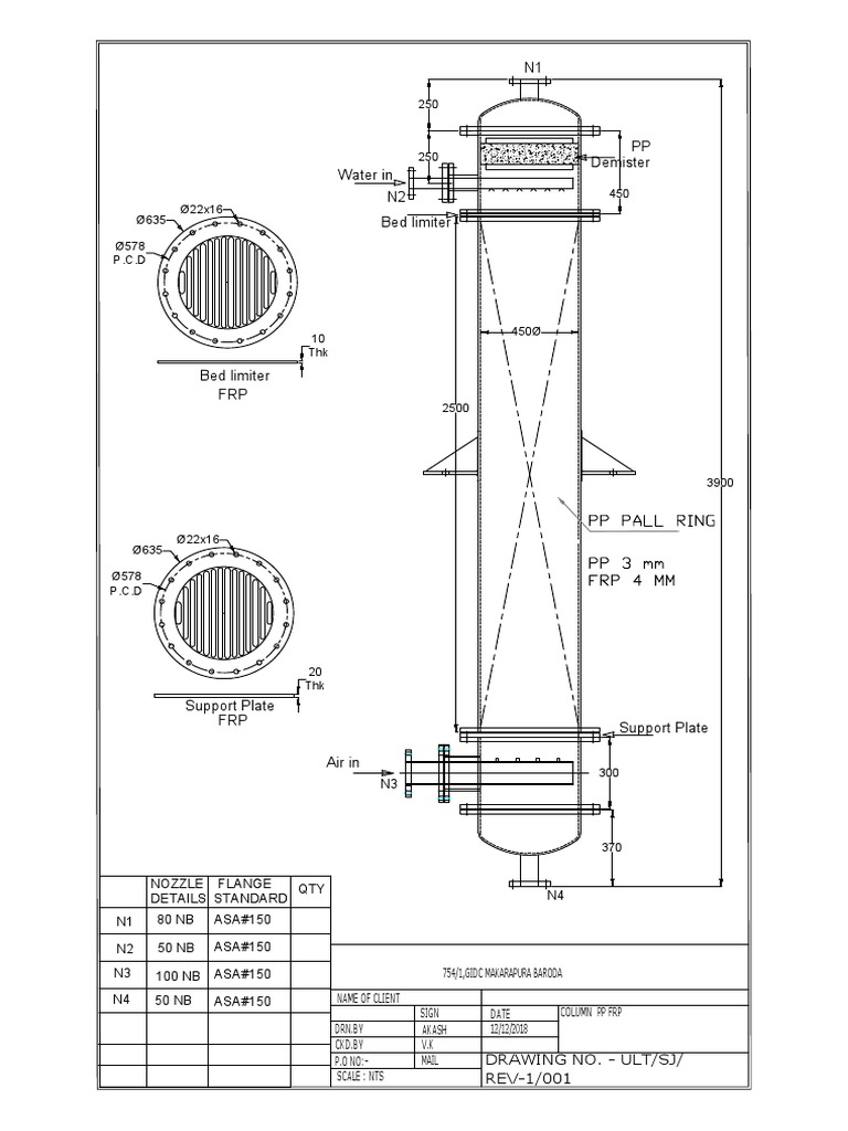 450 Dia PP FRP Column-Model | PDF