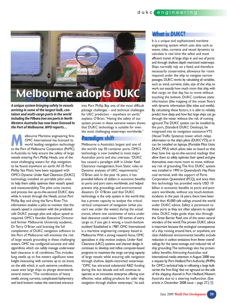 Australia Dukc | PDF | Ships | Port