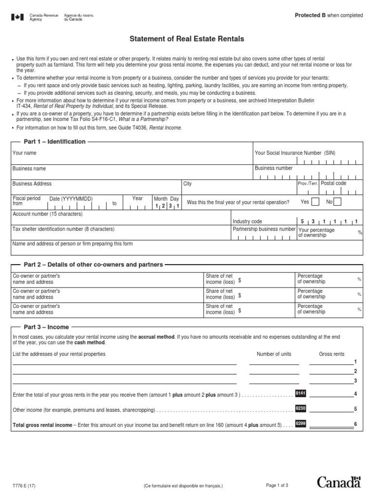T776-17e-Rental Statement Fill Up Form | PDF | Renting | Payments