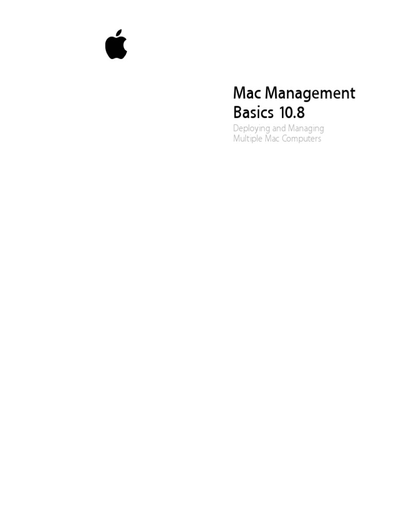 Mac Management Basics 10.8 | PDF | Installation (Computer Programs ...