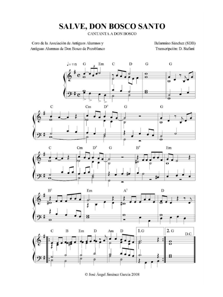 Salve Don Bosco Santo | PDF