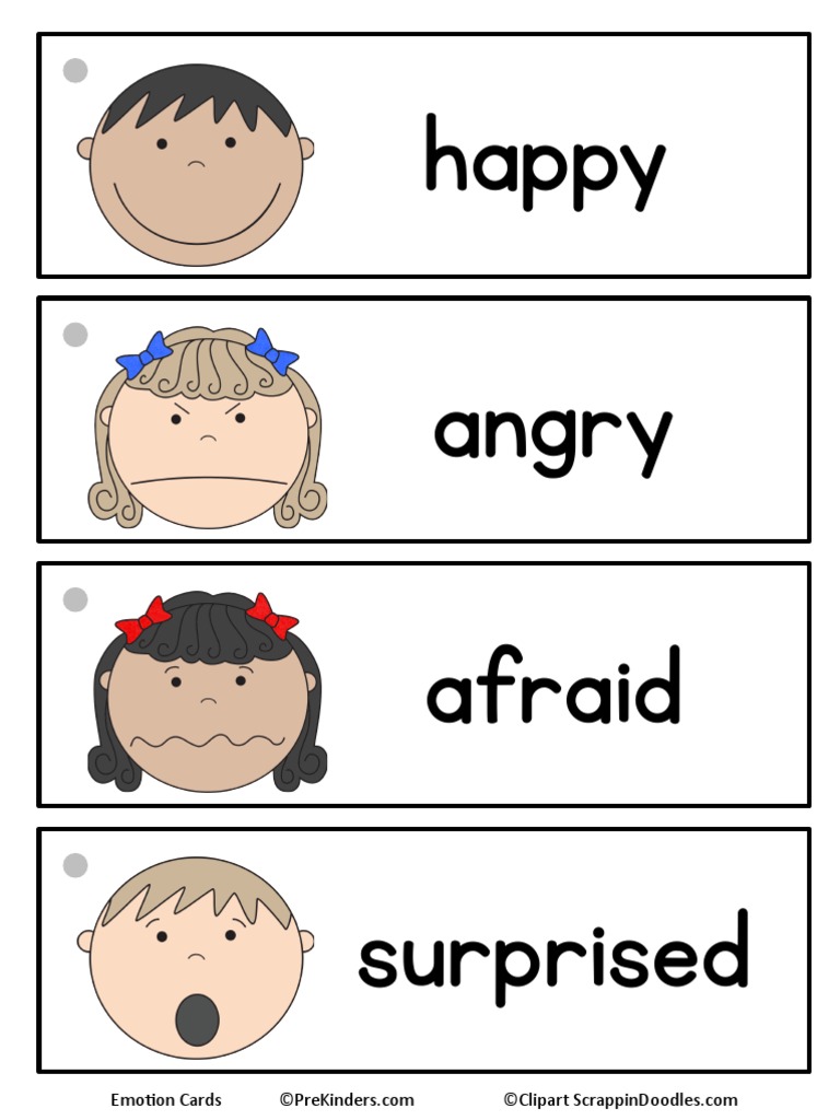 Emotion Word Cards1 PDF | PDF