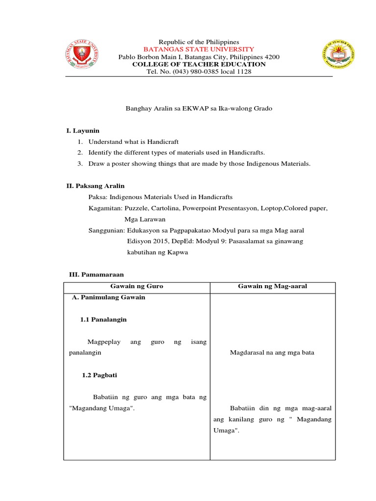 Lesson Plan in Building Bridges | PDF