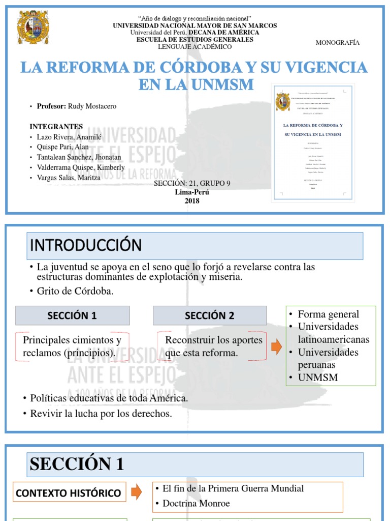 Coloquio PPT Final | PDF | Universidad | Perú