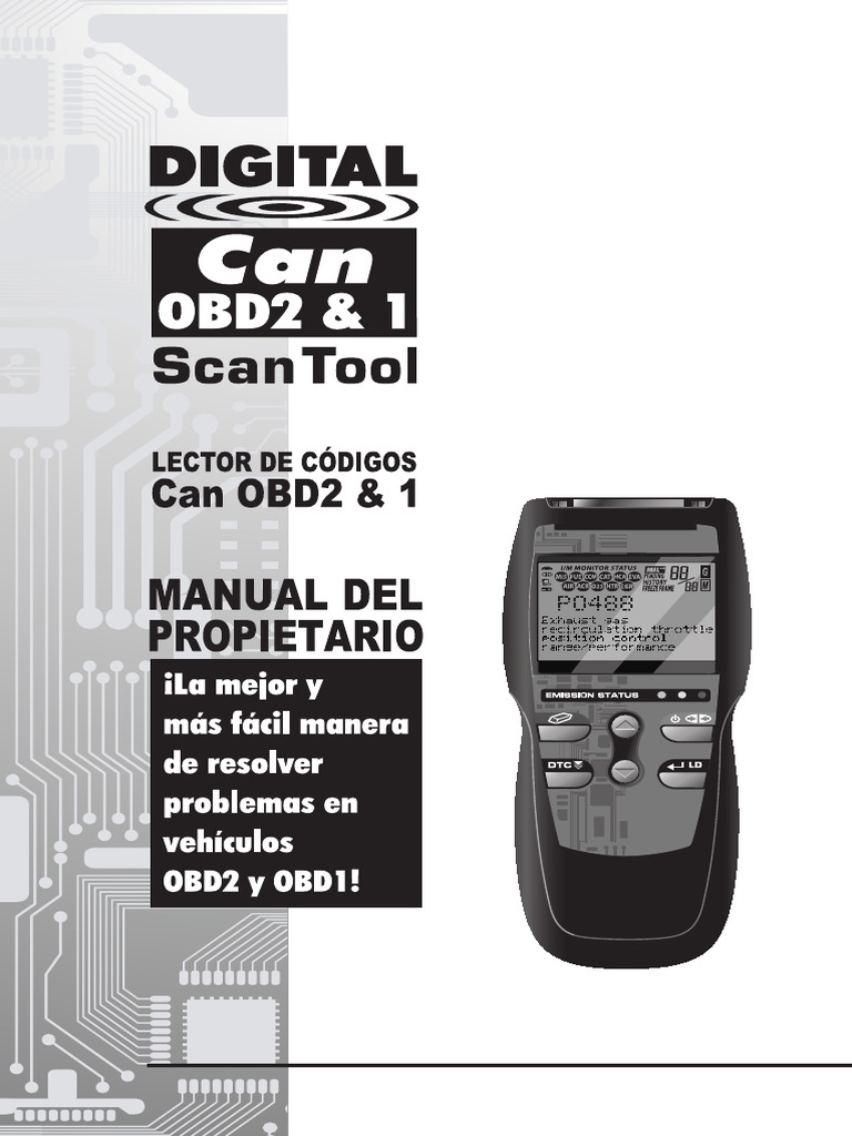 Manual CanOBD2&1: Diagnóstico OBD2 | PDF | Bienes manufacturados ...